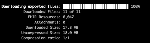 FHIR Bulk Data $export Client